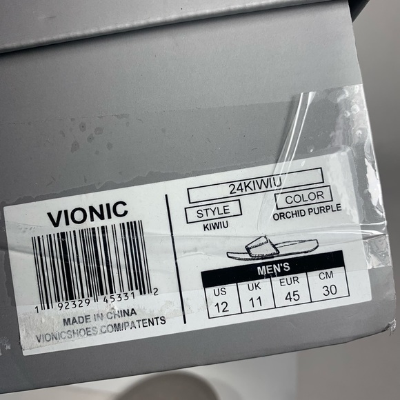 Vionic | Shoes | New Vionic Tide Kiwi Unisex Adjustable Slide Sandal Sz ...